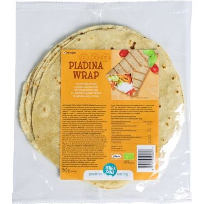 Piadina wraps spelt en haver van TerraSana, 6 x 240 g | Biovoordeel
